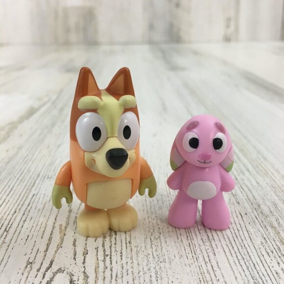 moose toys | Toys | Bluey Bingo And Floppy Bunny Toy Figure Lot Pink ...